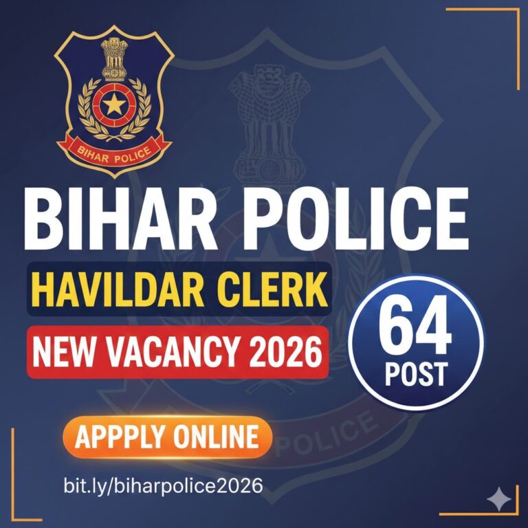 Bihar Police Havildar Clerk New Vacancy 2026 {64 Post} Apply Online ...